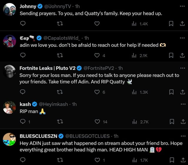 "I feel nothing": Adin Ross addresses community after his friend Quatty ...