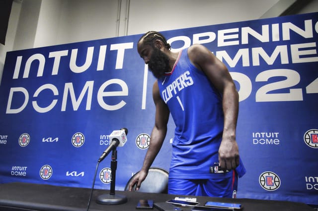 Clippers' depth chart on James Harden's debut vs Knicks