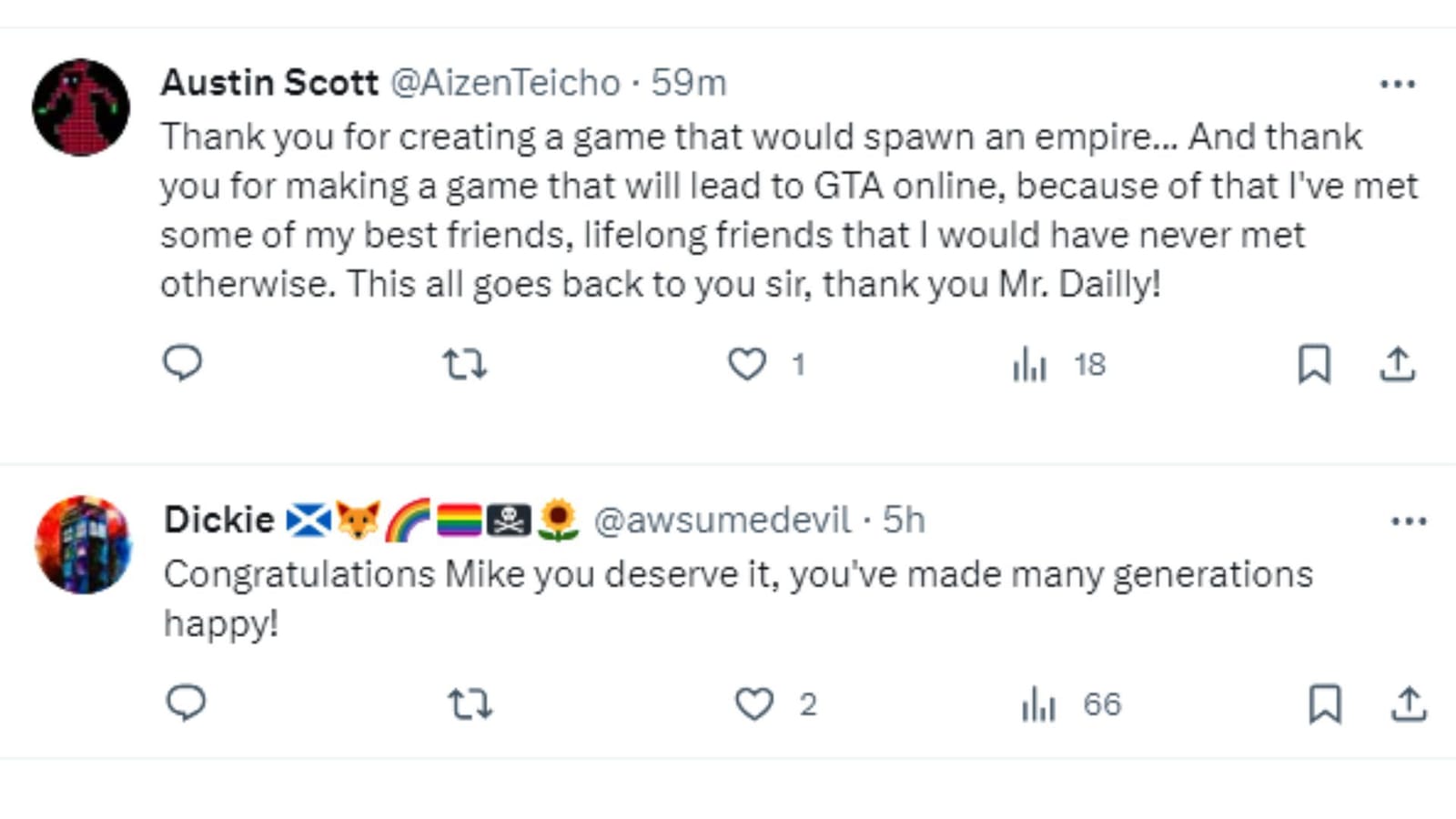 An original GTA creator, Mike Dailly, wins a Lifetime Achievement award ...