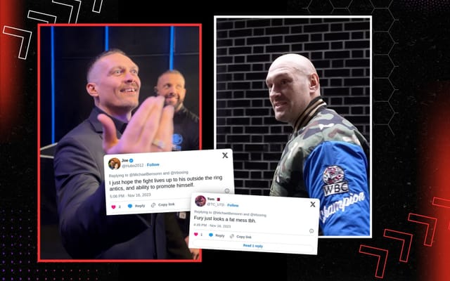 Tyson Fury vs. Oleksandr Usyk: "Just looks a fat mess tbh" - Tyson Fury ...