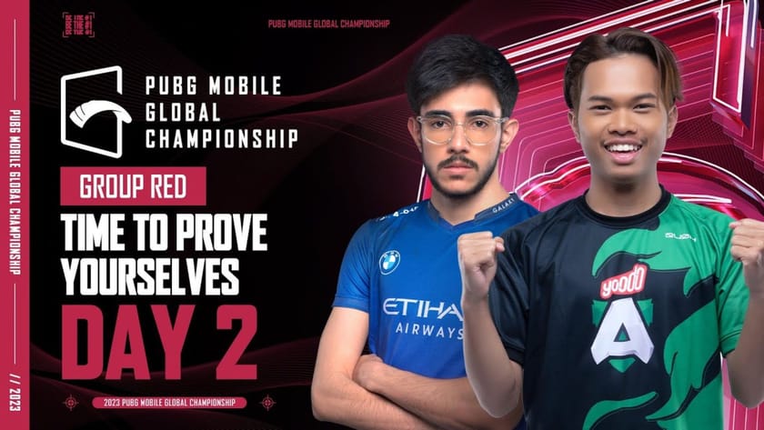 PMGC 2023 Group Red Day 2: Overall standings, match-wise winners, and more