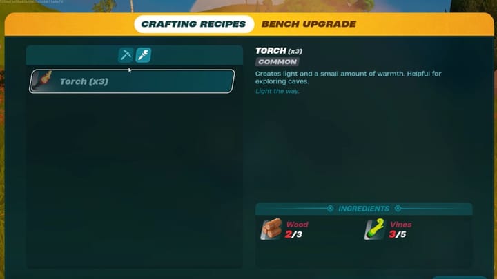 How to make Torch in LEGO Fortnite: Easy steps explained