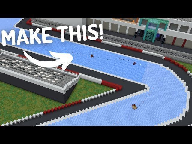 How to build race track in Minecraft
