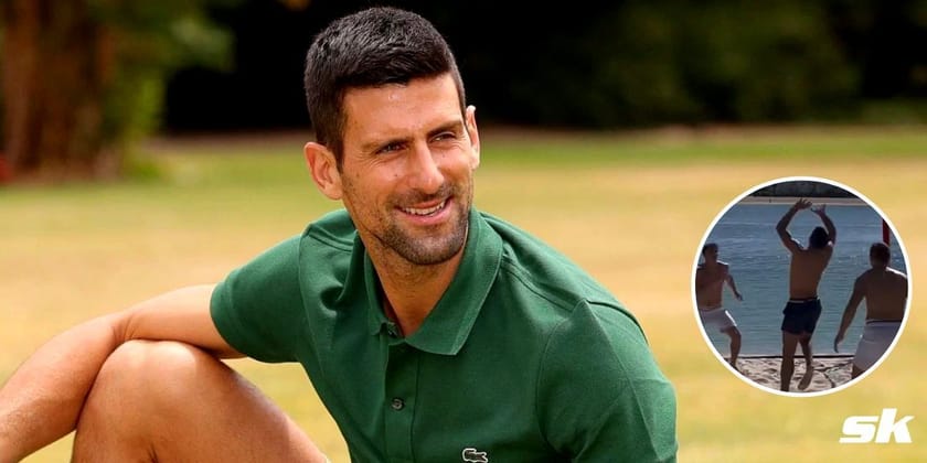 Watch: Novak Djokovic plays beach volleyball with team members in Dubai ...