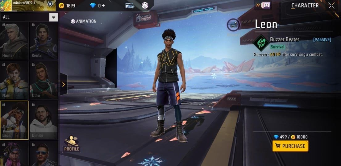 Character: Free Fire MAX में Leon कैरेक्टर: ताकत, कीमत और खरीदने की ...