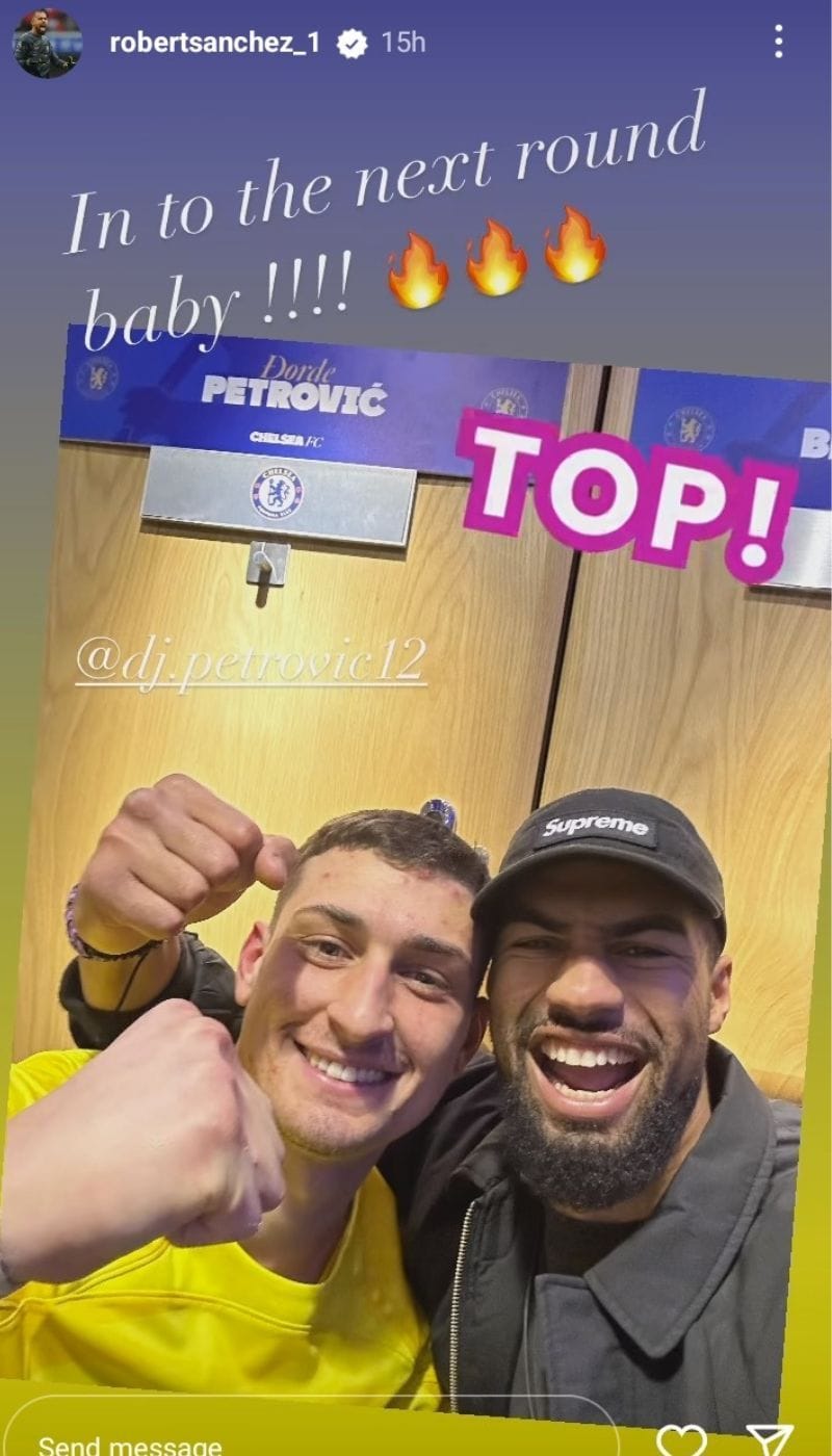 Robert Sanchez and Reece James react on social media as Chelsea defeat ...