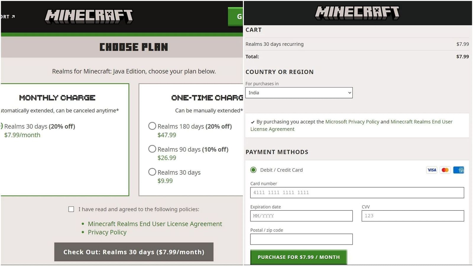 How much does Minecraft Realms cost?