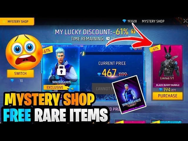 Mystery Shop event in Free Fire (December 2023): Get Iceshard Bundle ...