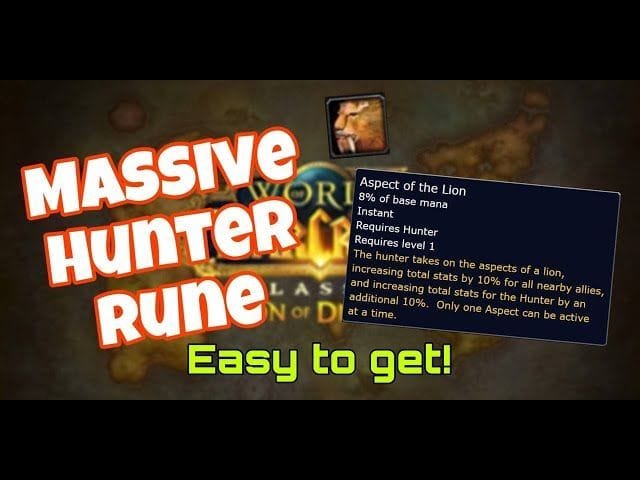 5 best Hunter runes in World of Warcraft Season of Discovery