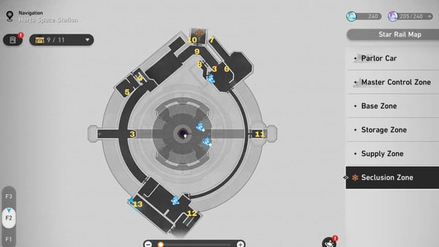 Honkai Star Rail Seclusion Zone Treasure Chest locations