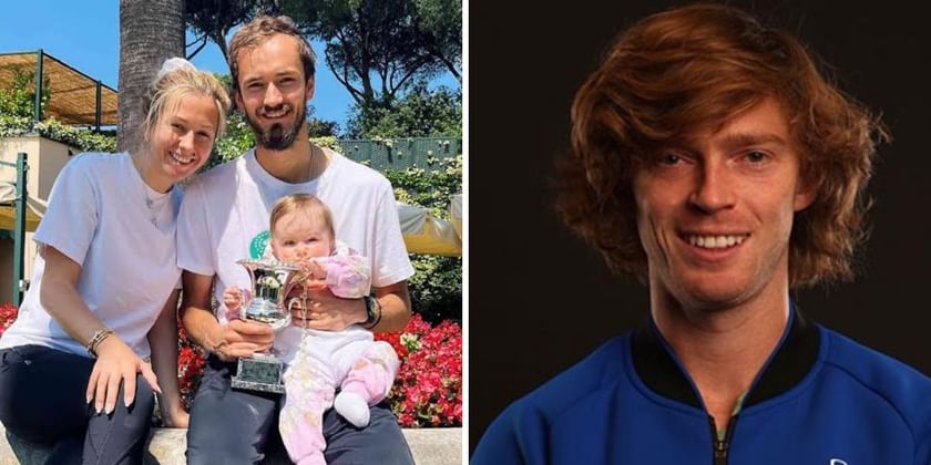 "I'm Alisa's real father, he's the godfather" - Andrey Rublev makes Daniil Medvedev and his wife ...