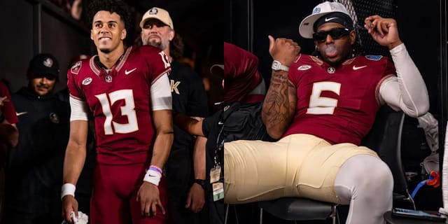 "Give Jordan Travis the Heisman Trophy" - FSU's Jaheim Bell makes an ...