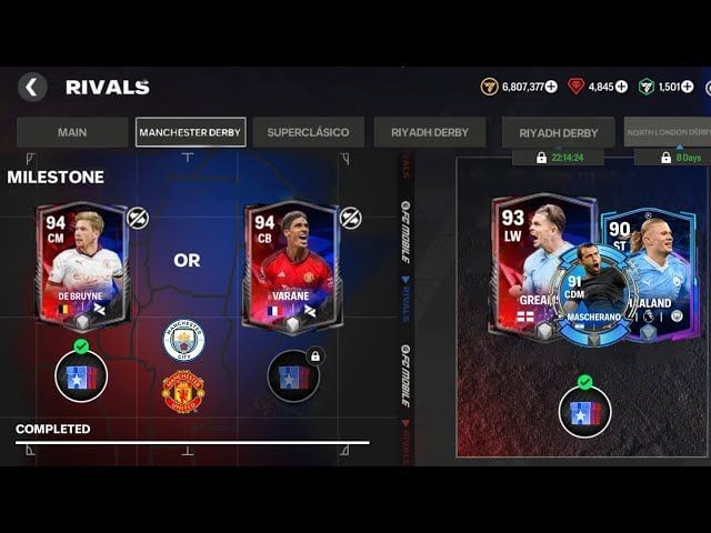 FC Mobile Manchester Derby: Milestone rewards, best cards, and more