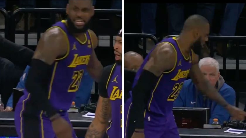WATCH: LeBron James starts dropping F-bombs after ref overturns his ...
