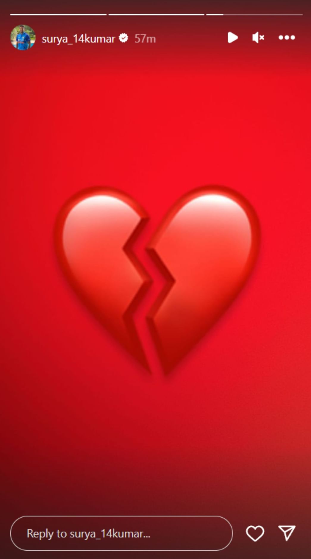 Suryakumar Yadav posts a broken heart emoji on Instagram after Mumbai Indians sack Rohit Sharma ...