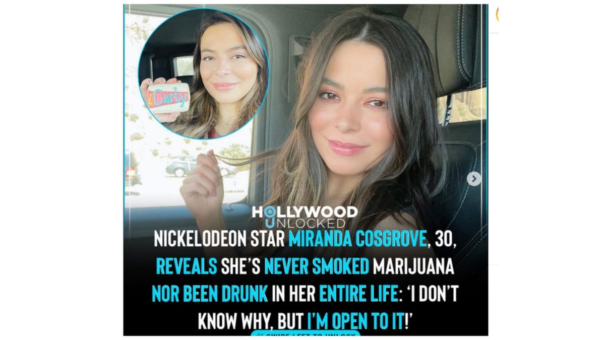 Miranda Cosgrove: "That's why she looks 18 still": Miranda Cosgrove ...