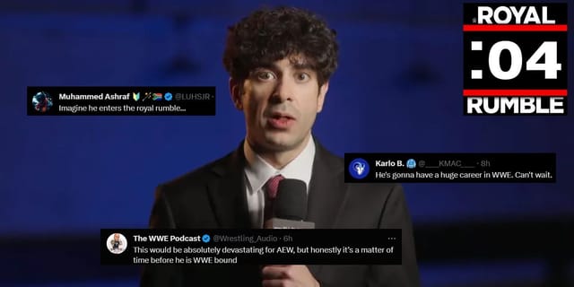 "Imagine if he enters the Royal Rumble" - Fans react after top AEW star ...