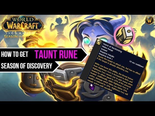 5 best Paladin Runes in World of Warcraft Season of Discovery