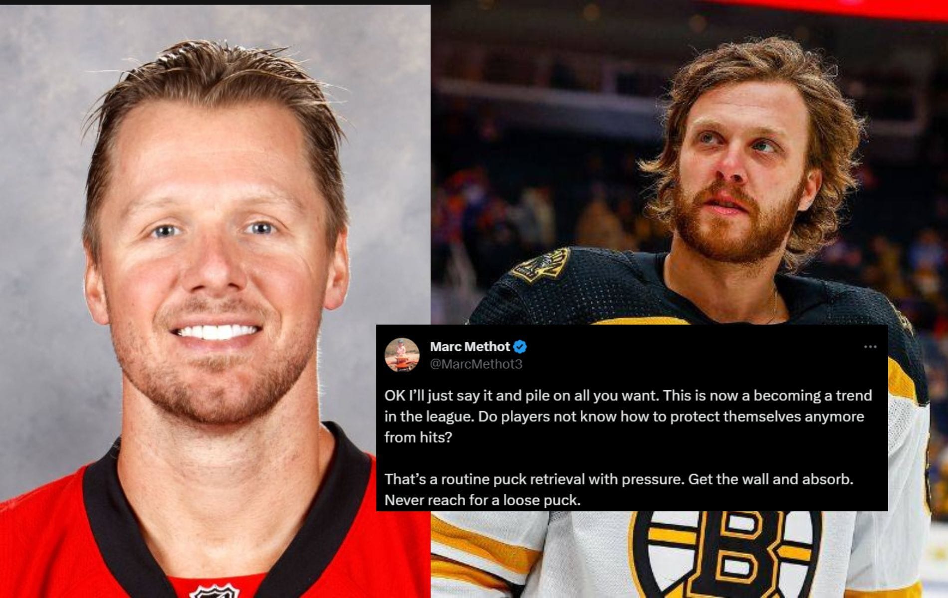 "A retired nobody has spoken": Marc Methot's take on David Pastrnak's ...
