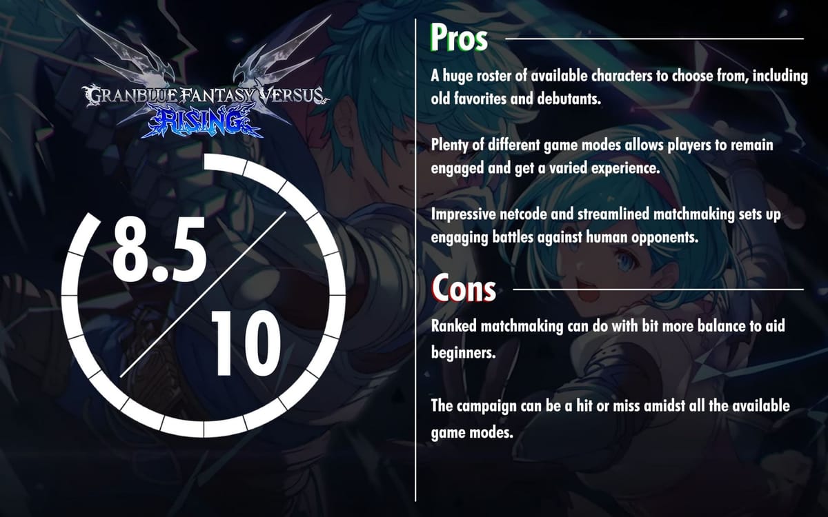 Granblue Fantasy Versus: Rising review - This punch hits straight to ...
