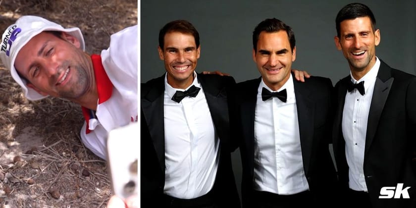 WATCH: Novak Djokovic emulates Rafael Nadal and Roger Federer in taking ...
