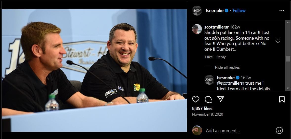 When Tony Stewart tried to sign Kyle Larson up for his NASCAR Cup ...