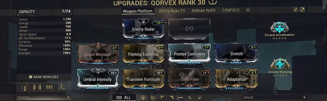 Warframe Qorvex build guide: Mods, helminth, weapon synergy, and more