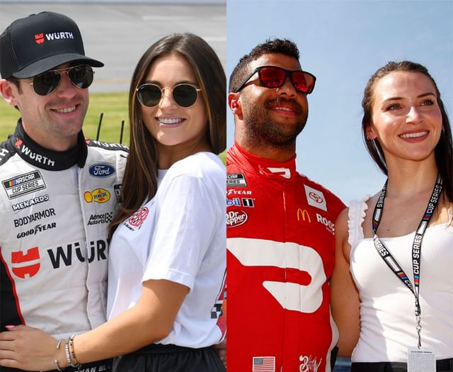 Ryan Blaney and Bubba Wallace’s partners Gianna Tulio and Amanda ...