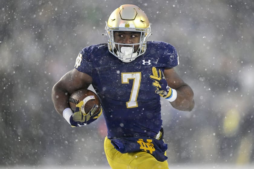 Audric Estime NFL Draft Projection: Where will the Notre Dame RB land ...