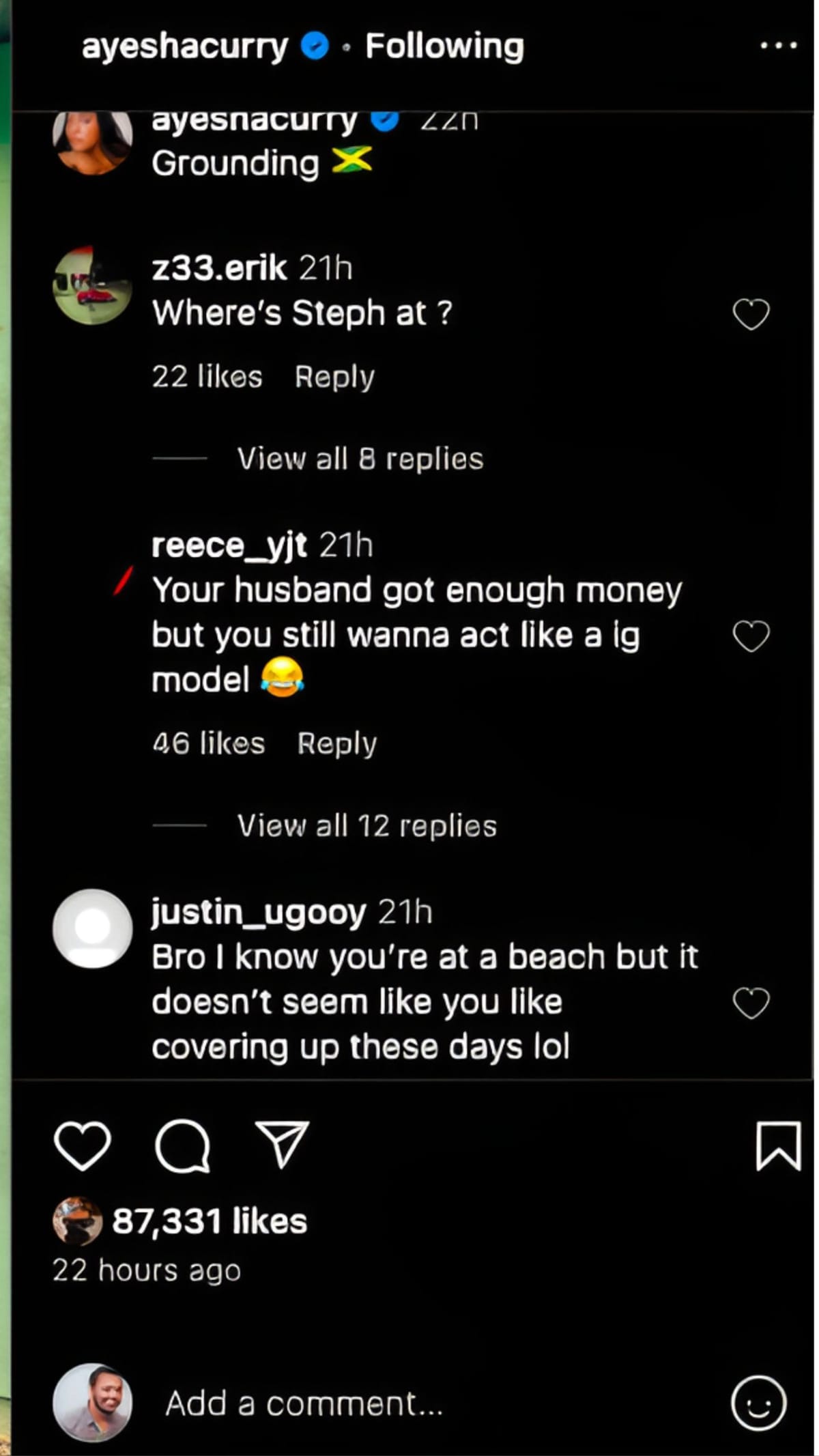 “Wanna act like an IG model”: Fans react as Ayesha Curry poses in a ...