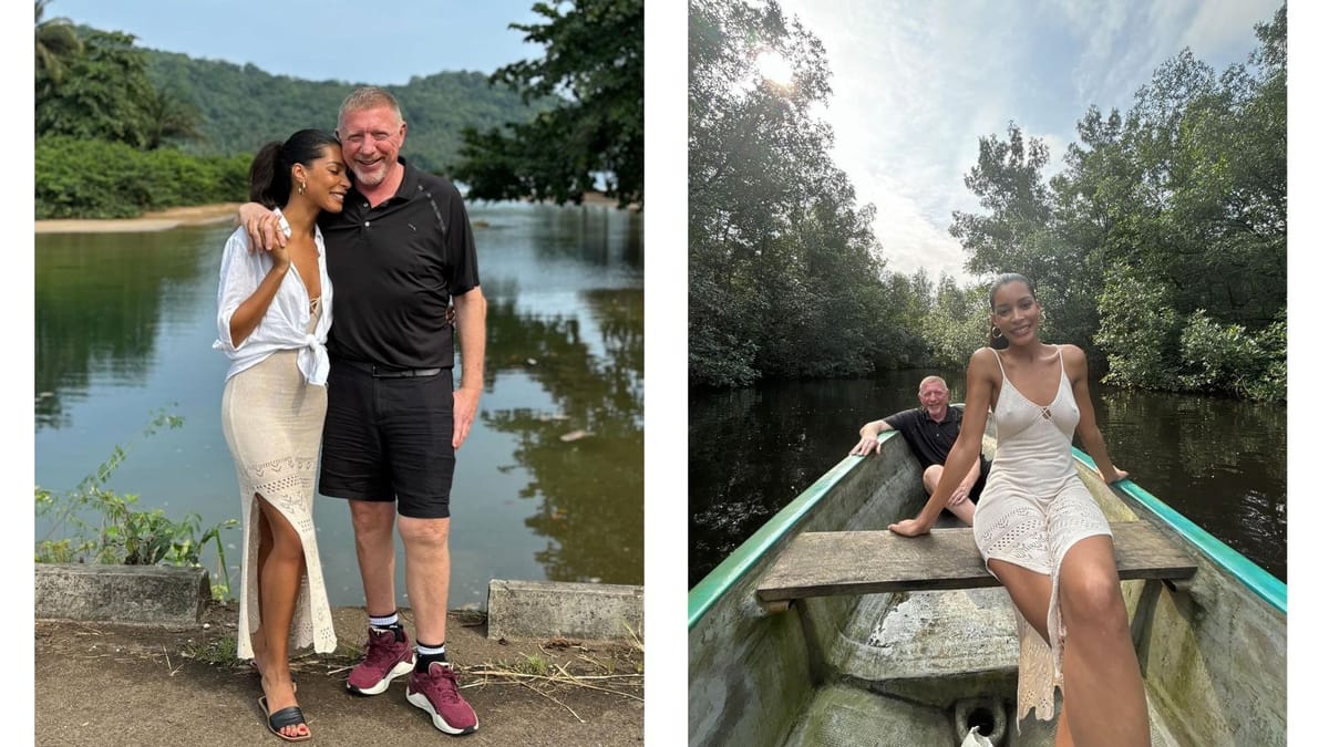 In Pictures: Boris Becker visits girlfriend Lilian's family in Sao Tome ...