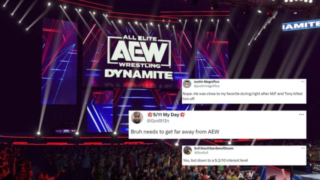 "He'd be better off in WWE," "Bruh needs to get far away from AEW ...