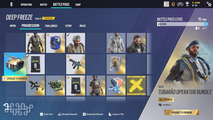 Rainbow Six Siege Operation Deep Freeze: All Battlepass tiles and rewards