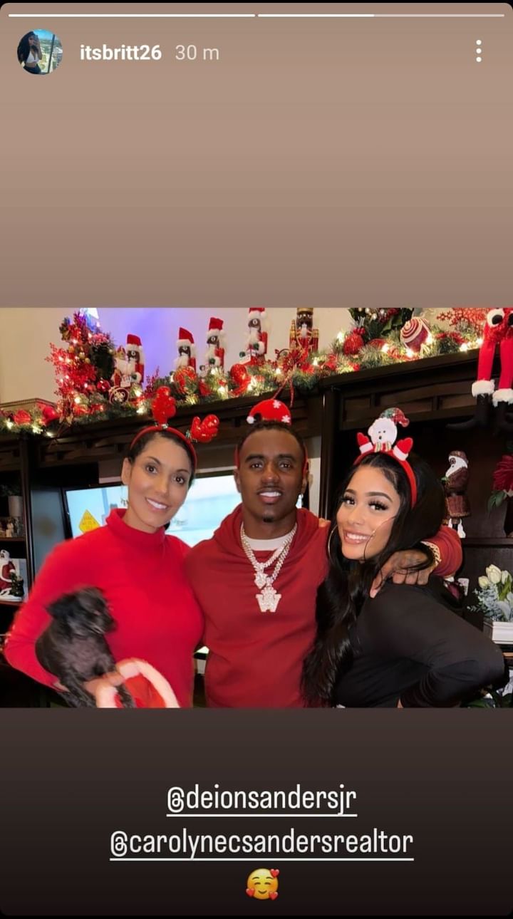 PHOTO: Deion Sanders Jr. spends a special Christmas evening with GF ...
