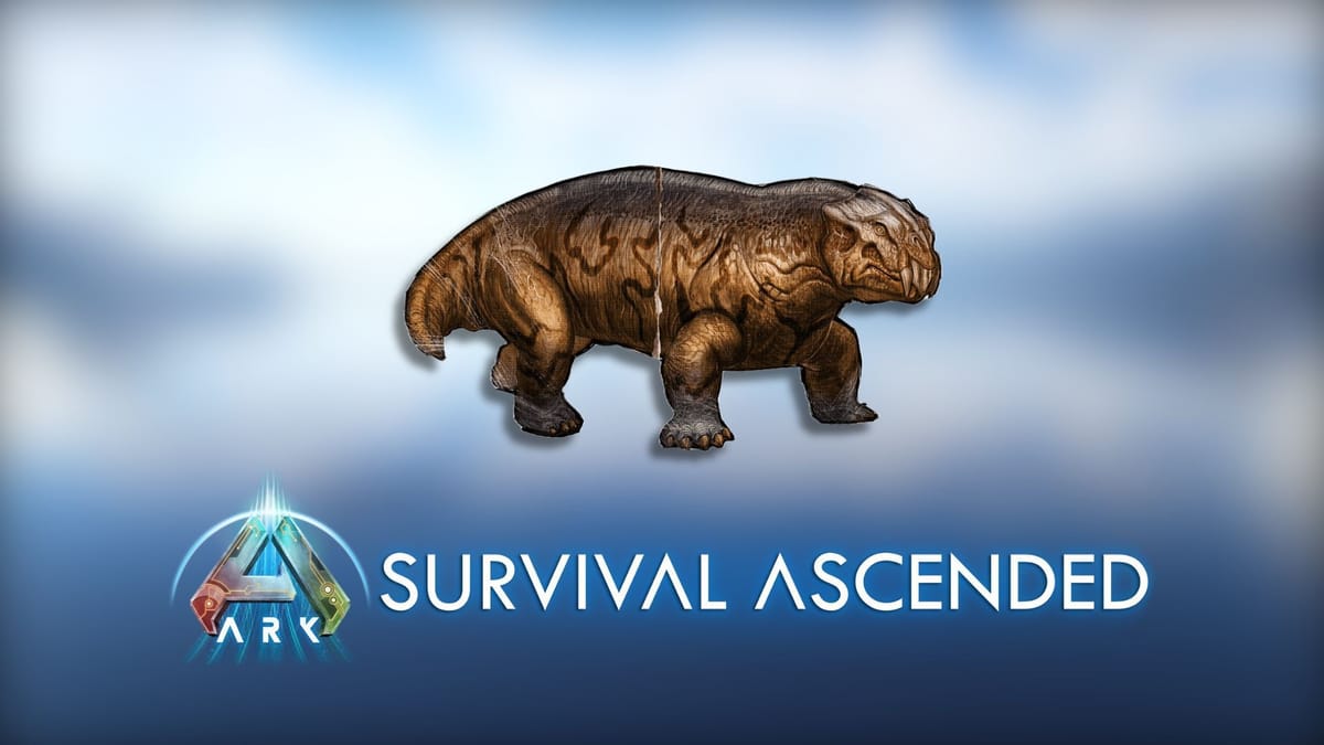 ARK Survival Ascended Lystrosaurus taming guide