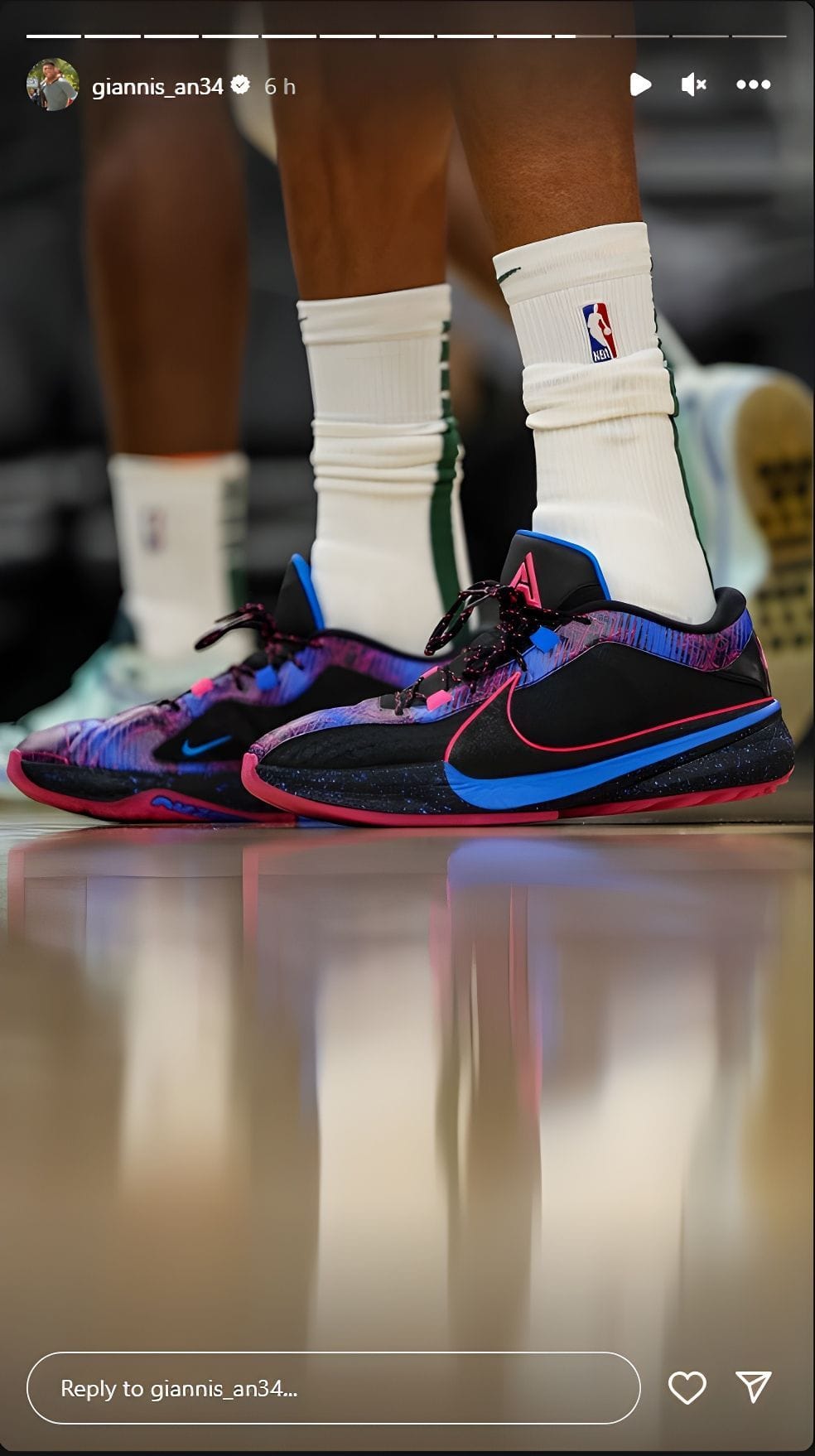 Giannis Antetokounmpo's $105 Freak 5's make his triple-double fancier