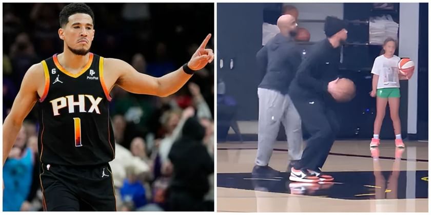 Watch: Devin Booker gives sneak peek of unreleased Nike Book 1 colorway ...