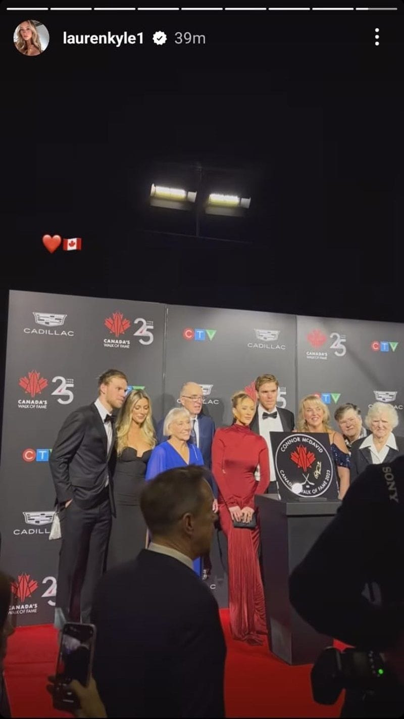 In Photos: Connor McDavid's Canada Walk of Fame induction, with fiancee ...