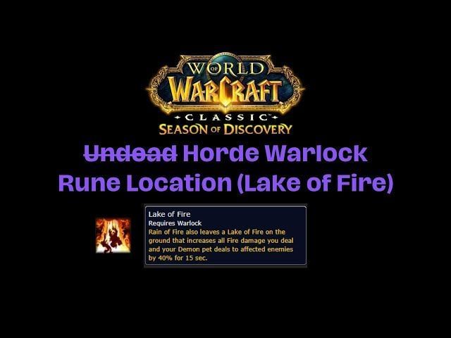 5 best Warlock Runes in World of Warcraft Season of Discovery