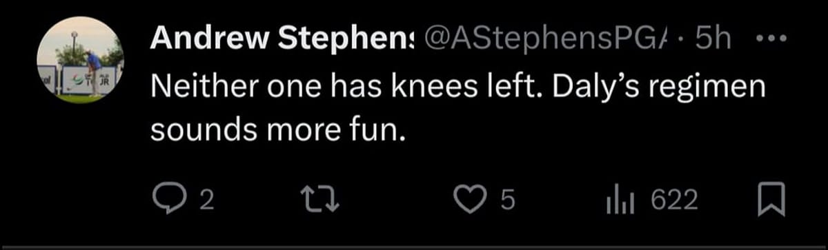 “Daly’s regimen sounds more fun” - Tiger Woods and John Daly's ...