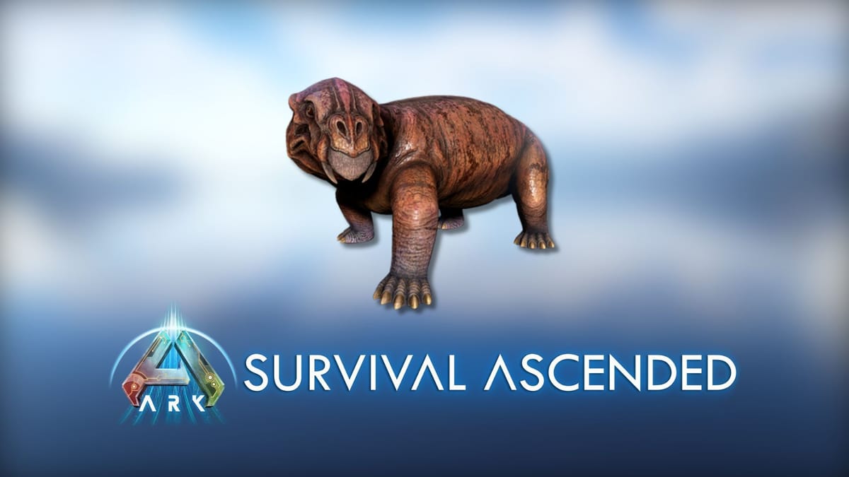 ARK Survival Ascended Lystrosaurus taming guide