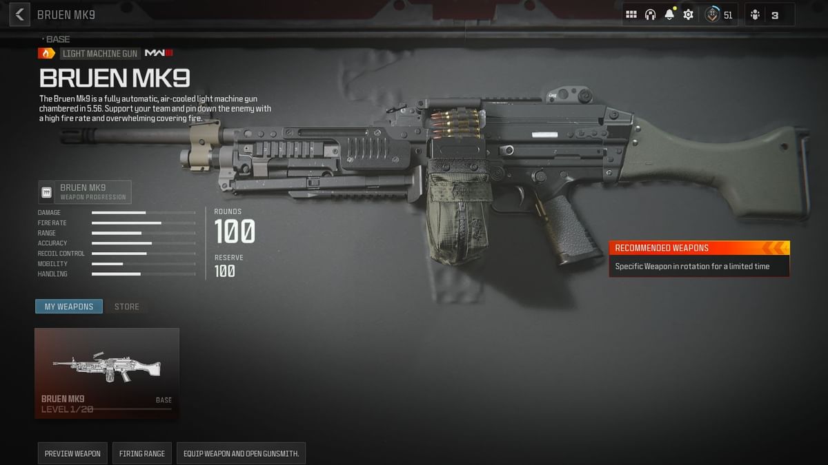 Best Bruen Mk9 loadout in MW3 Zombies Season 2 Reloaded: Attachments ...