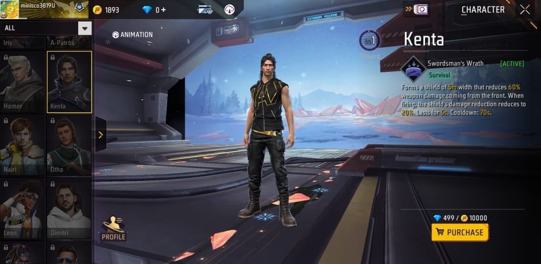 Character: Free Fire MAX में Kenta कैरेक्टर: ताकत, कीमत और खरीदने की ...