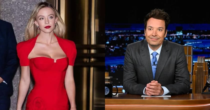Jimmy Fallon: WATCH: Sydney Sweeney makes Jimmy Fallon’s day as ...