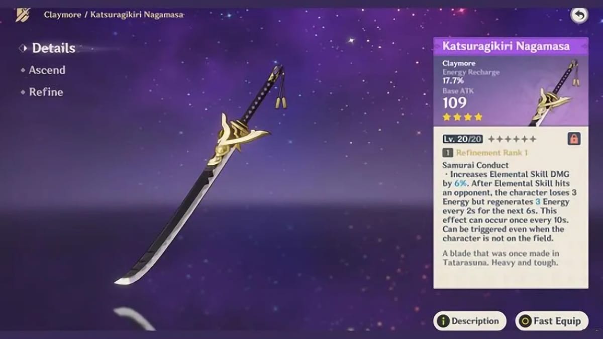 How to get Inazuma's craftable weapons in Genshin Impact