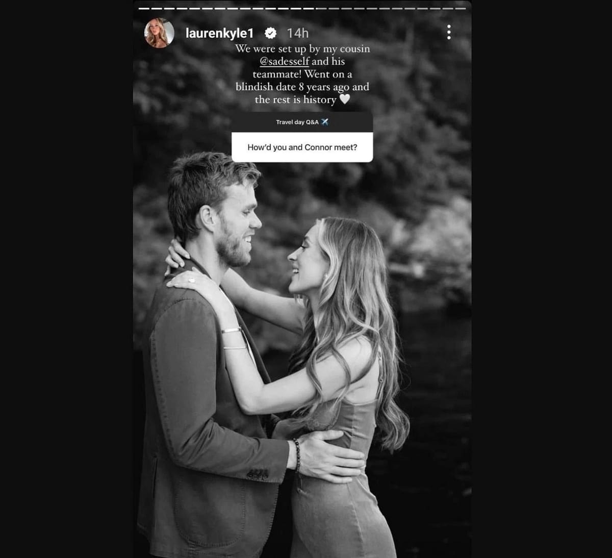 In Photos: Connor McDavid's dog Lenny and fiancee Lauren Kyle help ...