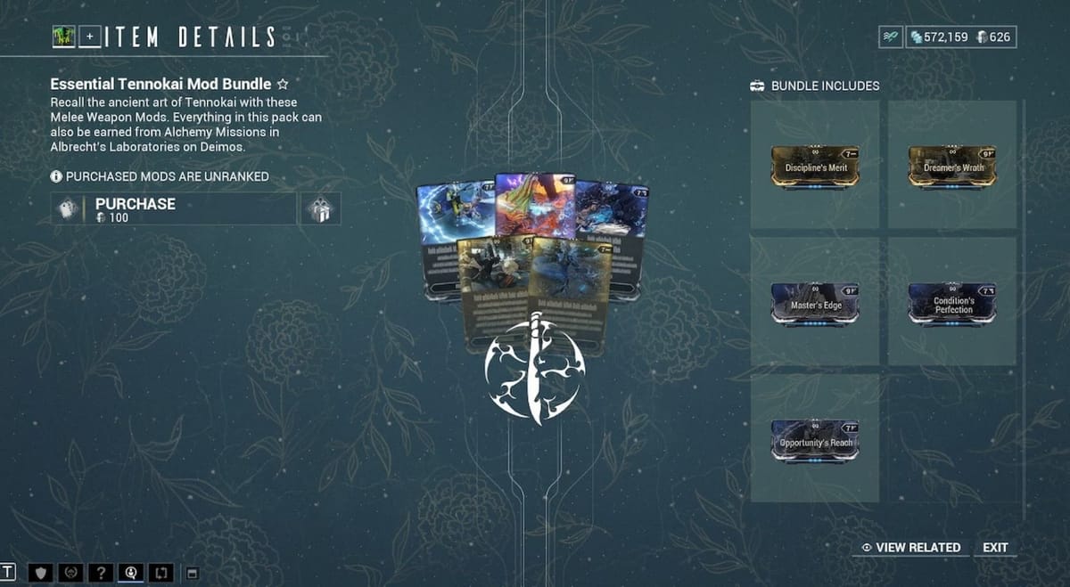 All new mods in Warframe Whispers in the Walls update: Tome mods, Tennokai, and more