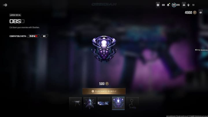 Obsidian blueprint bundle in Warzone and MW3: Price, what's included ...