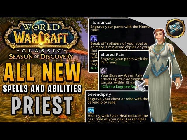 WoW Classic Season of Discovery: All known Priest Runes and where to ...