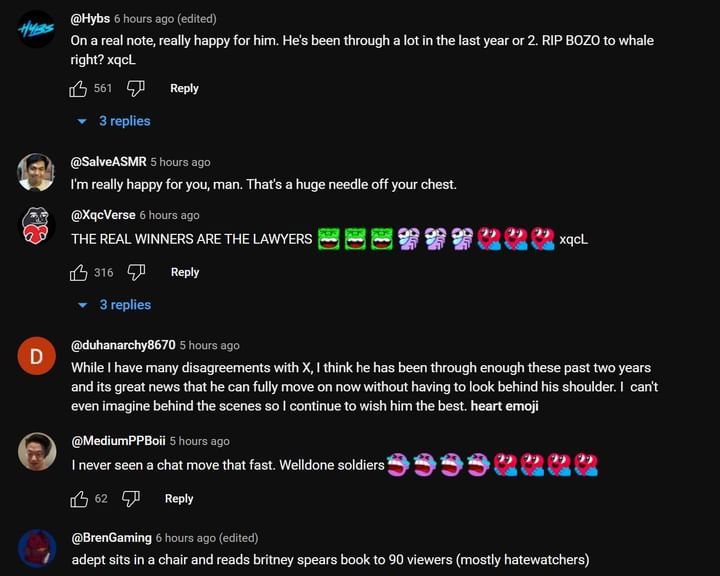 “No longer in any significant legal battle” - xQc reveals winning the ...